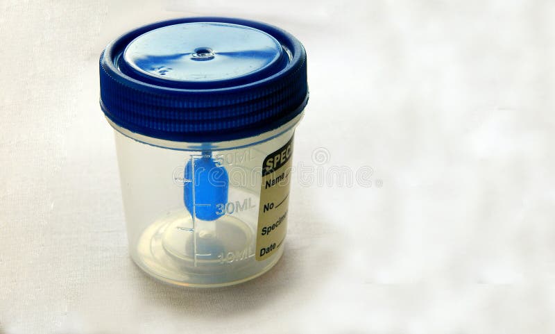 View of Empty Plastic Container for Taking Stool or Feces Samples of ...