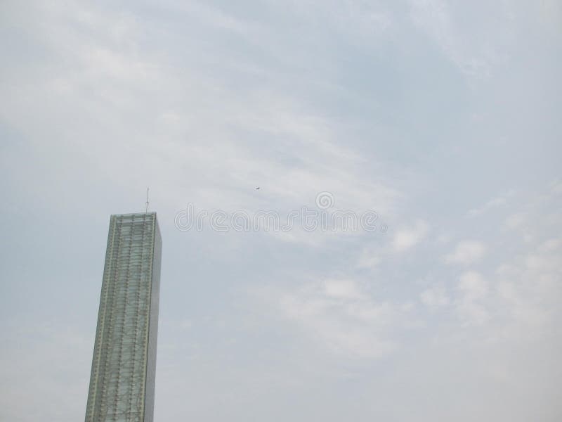 A View of Empty Sky with High Monuments Stock Photo - Image of empty ...