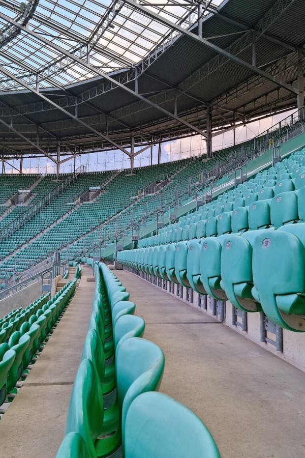 View of Empty Stands and Chairs, Ban on Competitions Stock Image ...