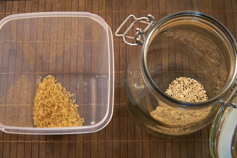 View in an Empty Storage Container in the Kitchen Stock Image - Image ...
