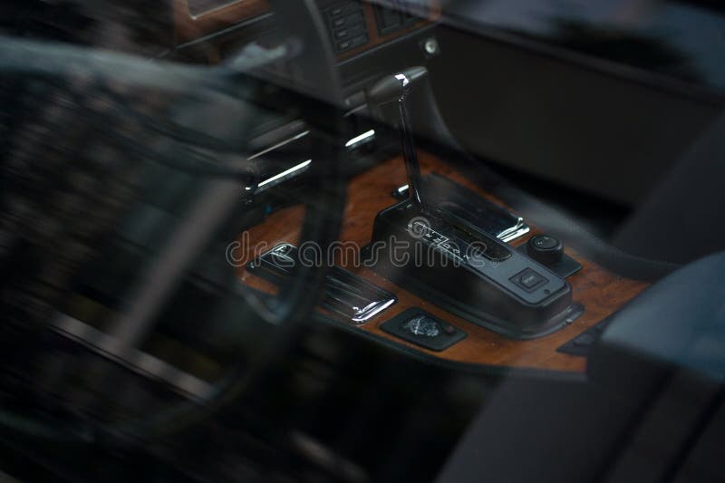 A View of an Empty Vehicle with the Driver& X27;s Manual and Controls ...