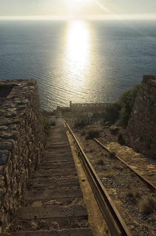 Endless Steps and Stairs in Wieliczka Salt Mine, Poland Stock Photo ...