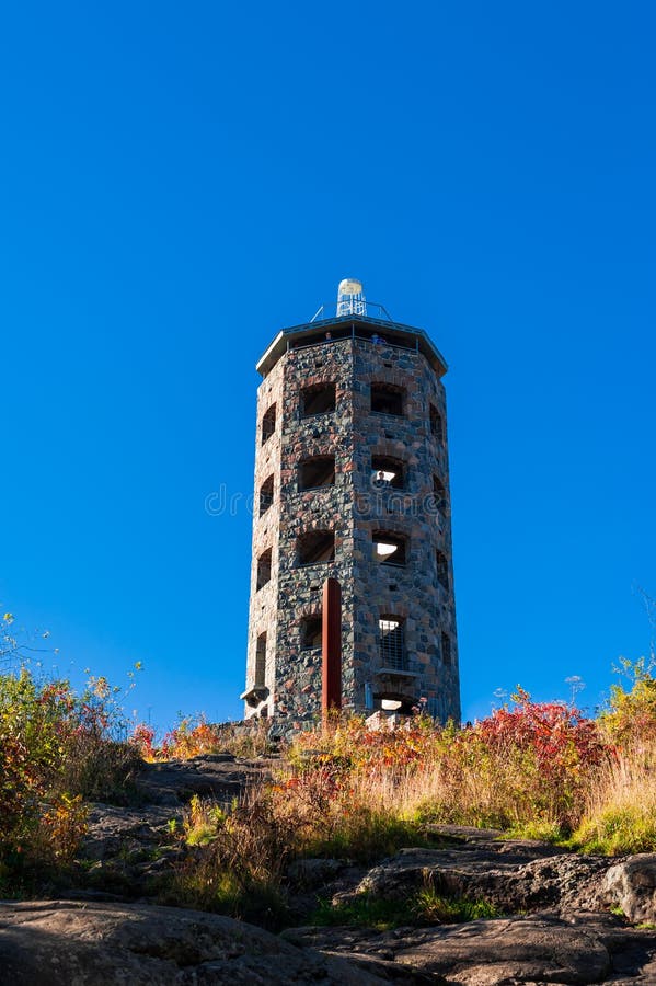 Enger Tower in Duluth stock image. Image of hike, platform - 154512559