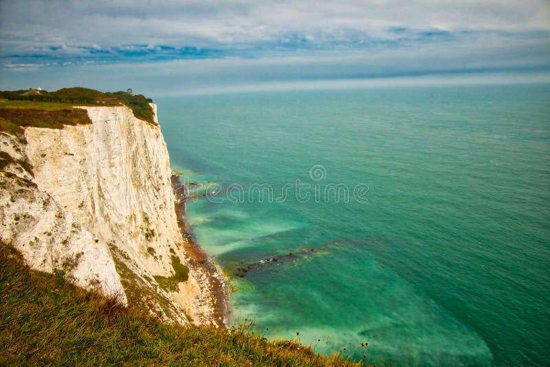 Landscape View of the White Cliffs at Dover Stock Photo - Image of ...