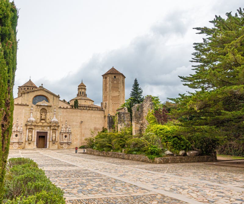 View on Entry Gate of Monastery of Poblet in Spain during Daytime Stock ... View on Entry Gate of Monastery of Poblet in Spain during Daytime Stock ...