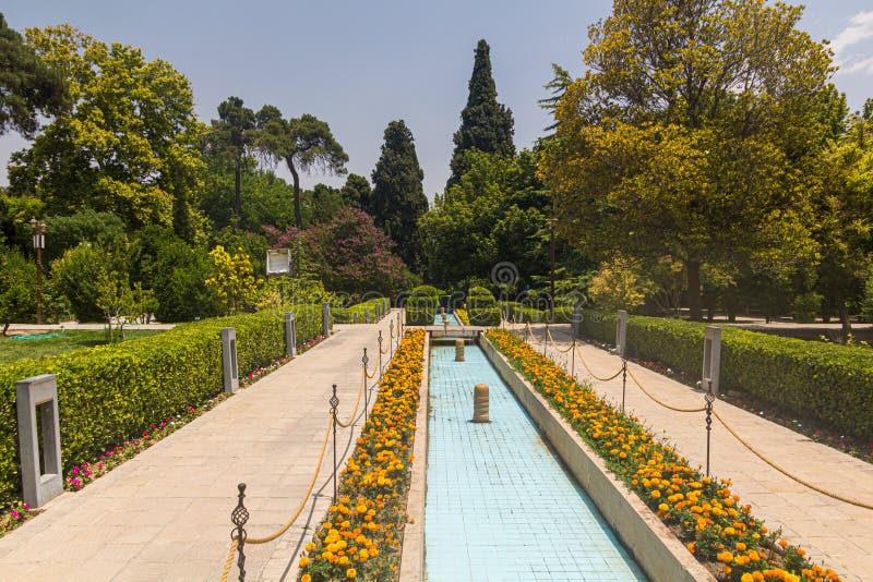 View of Eram Garden in Shiraz, Ir Stock Image - Image of traditional ...