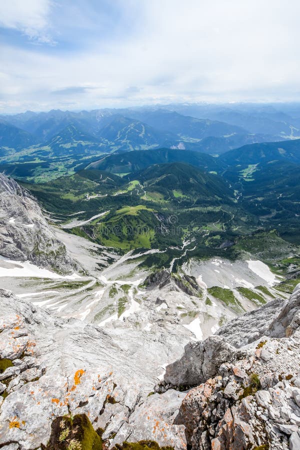 View of the Escarpment from the High Mountains. Stock Image - Image of ...