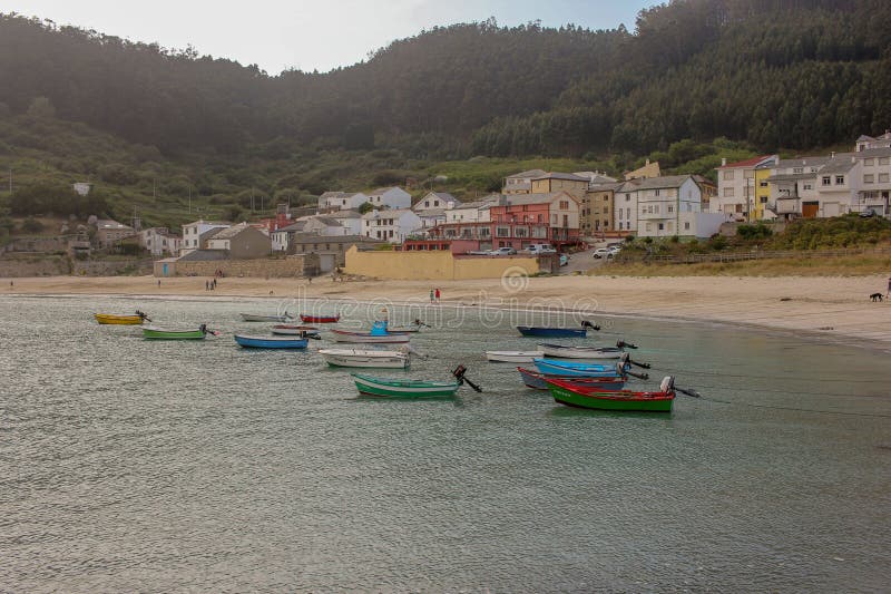 A View of Estaca De Bares Beach Stock Image - Image of tree, european ...