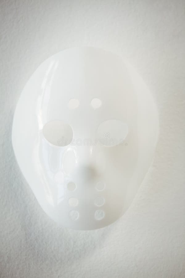 View of Evil Mask Over White Background Stock Photo - Image of mystery ...