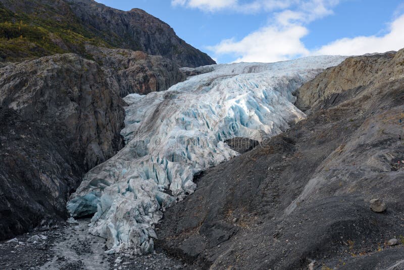 View of Exit Glacier, Harding Icefield, Kenai Fjords National Park ... View of Exit Glacier, Harding Icefield, Kenai Fjords National Park ...