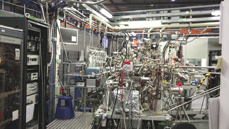 View of Experimental Stations and Modules in Interior of Modern ...