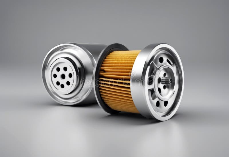 View Exploded Oil White Car Isolated Filter Background Cross Section ...