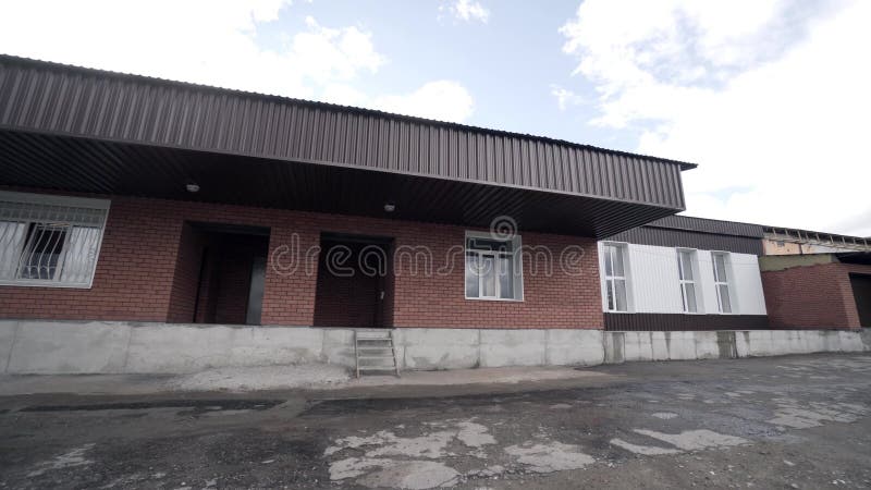 View of Exterior of Small Factory. Action Stock Footage - Video of ...