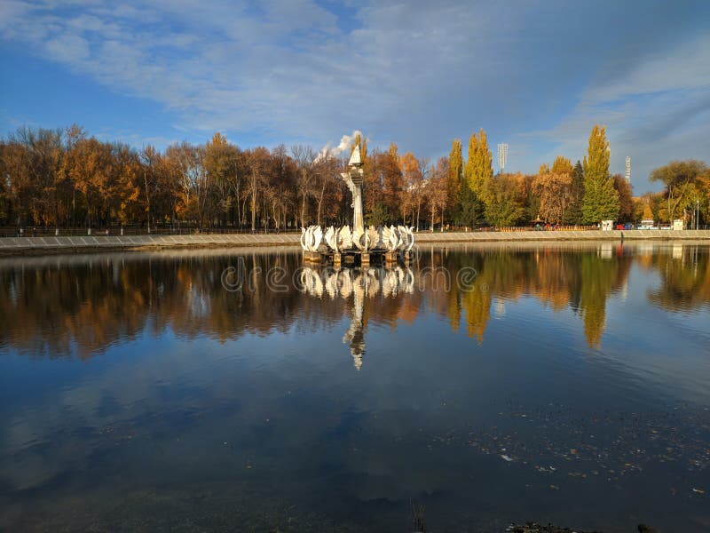 A View of Extraordinarily Beautiful Water Dipping and Green Against the ... A View of Extraordinarily Beautiful Water Dipping and Green Against the ...