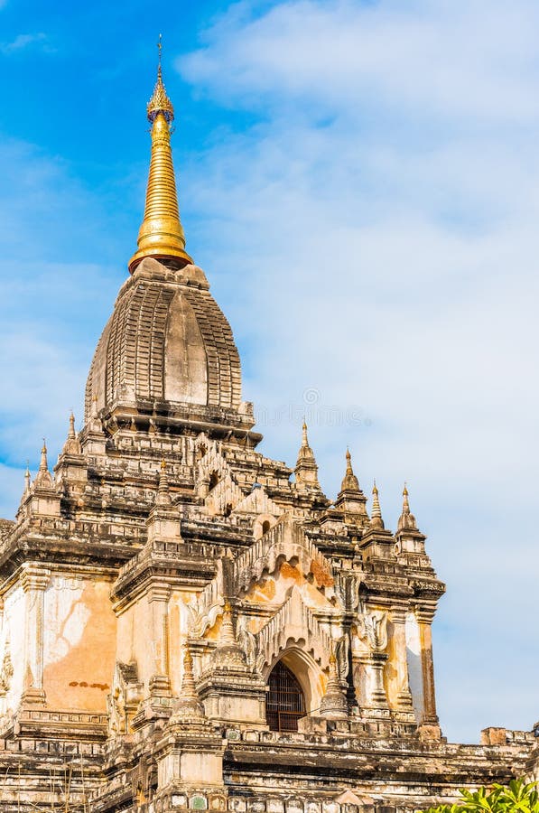View of the Facade of the Building of the Shwegugyi Temple in Bagan ...