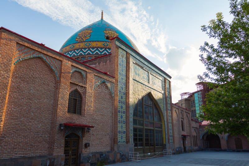 View of the Facade of the Historic `Blue Mosque` in Yerevan. Armenia ...