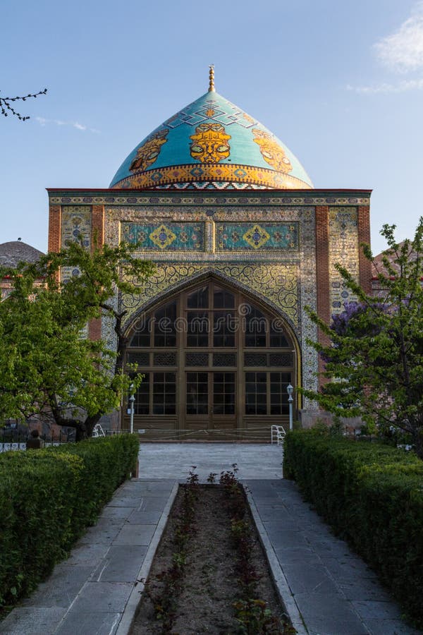 View of the Facade of the Historic `Blue Mosque` in Yerevan. Armenia ...