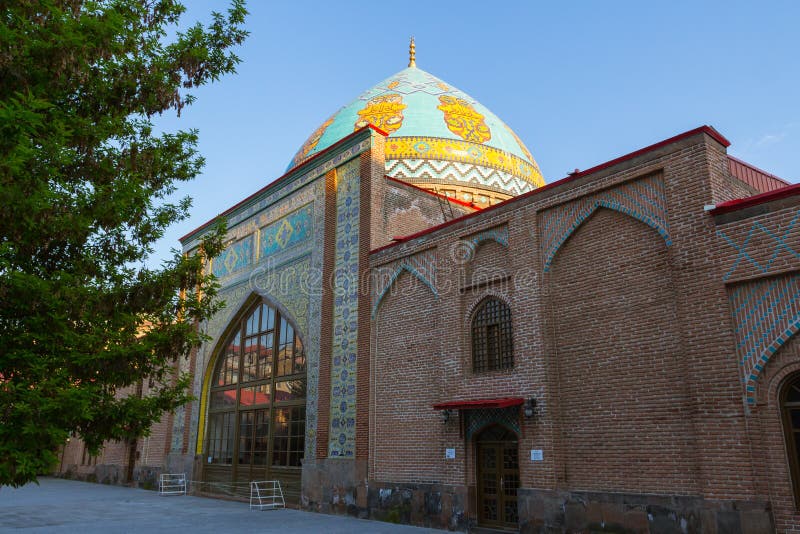 View of the Facade of the Historic `Blue Mosque` in Yerevan. Armenia ...