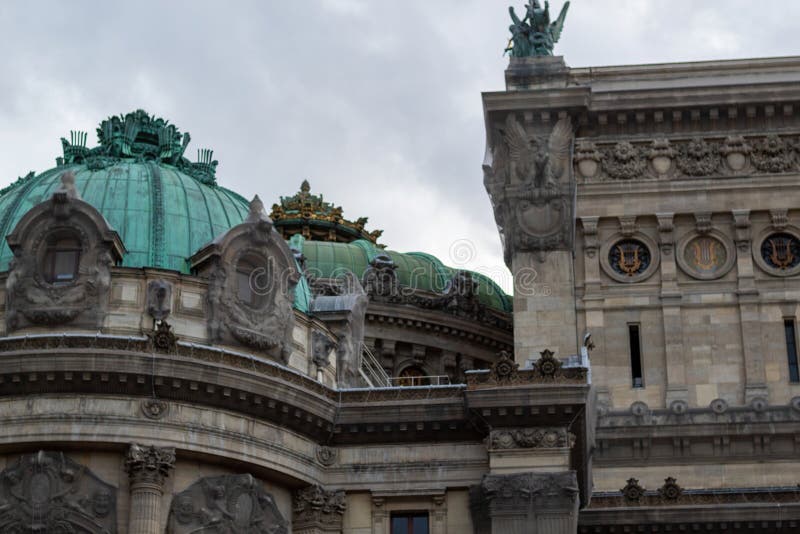 View of the Facade of the Opera Stock Photo - Image of travel, detail ...