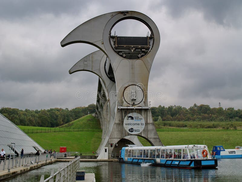 Falkirk Wheel at Night stock image. Image of popular - 12976231