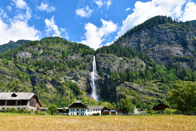 View of Fallbackfall Waterfall in Malta Valley Stock Image - Image of ...