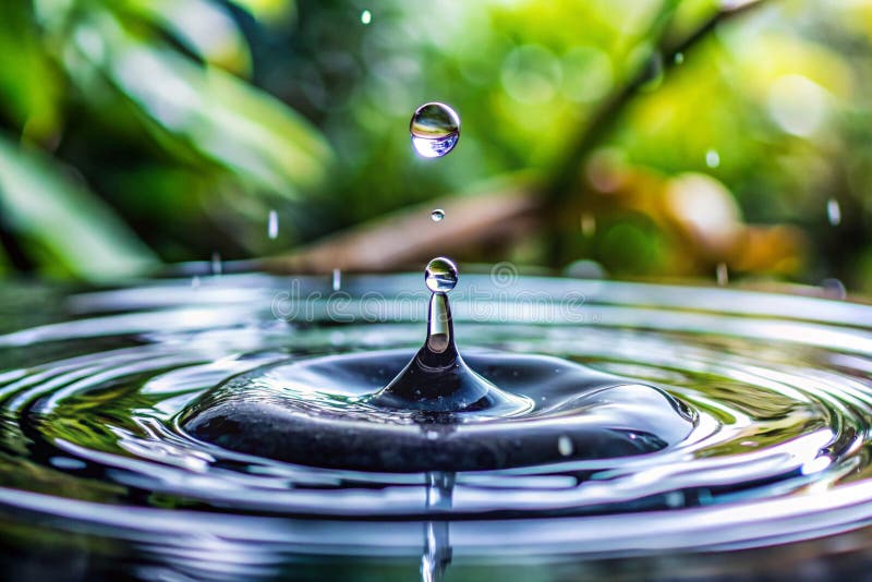 View of Falling Rain Drop stock illustration. Illustration of ...