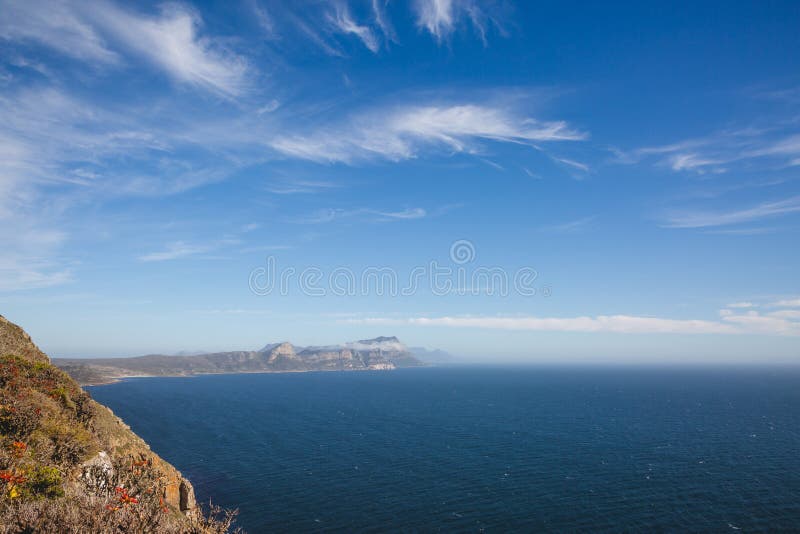 View of False Bay on Summer`s Day Stock Image - Image of atlantic ...