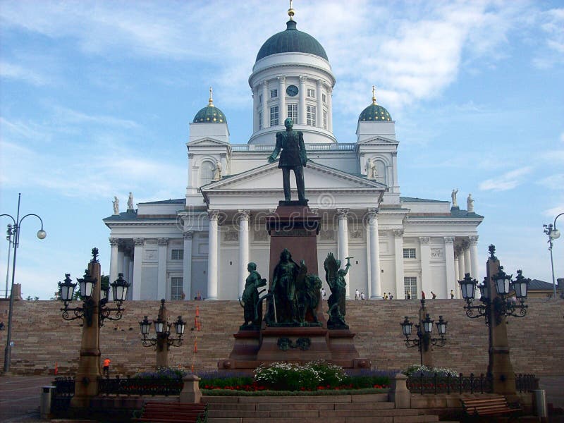 View of Famous Helsinki Cathedral - Helsinki, Finland Stock Image ...