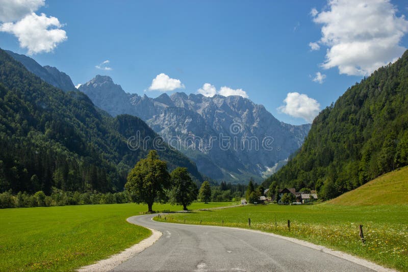 View of Famous Logar Valley in Slovenia Stock Photo - Image of logarska ...
