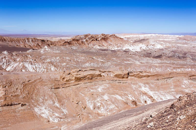 View of the Famous Moon Valley Stock Photo - Image of chile, nature ...