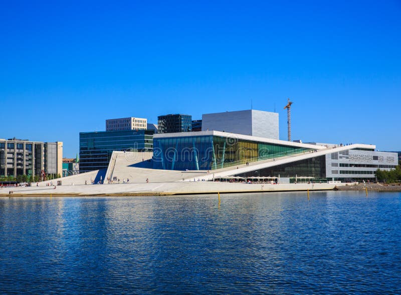 View of the Famous Opera House in Oslo Editorial Stock Image - Image of ...