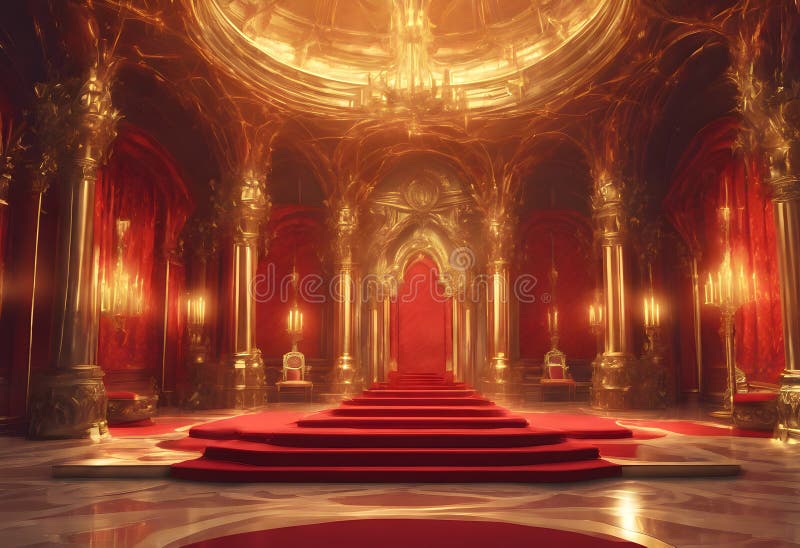 A View of a Fantasy Royal Palace Stock Illustration - Illustration of ...