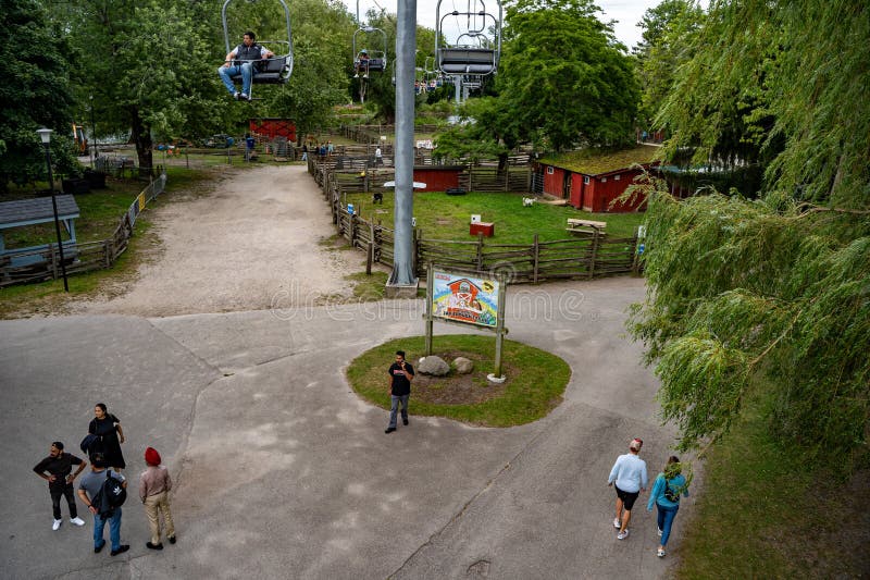 View of Far Enough Farm in the Toronto Islands. Editorial Stock Image ...