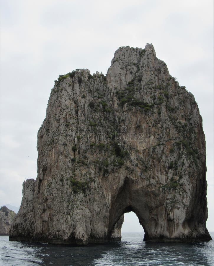 Faraglioni Rock Formations in Capri, Italy Stock Photo - Image of ...
