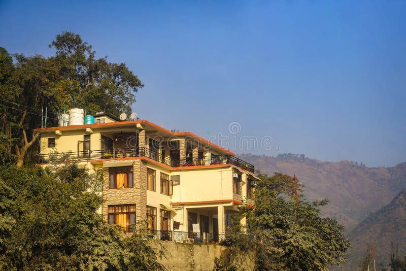 View of a House in Manali Himachal India Farmhouse Hd Image Stock Photo ...