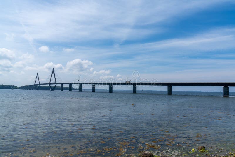 Faro Bridge. Cable-stayed Bridge that Connect the Islands of Falster ...