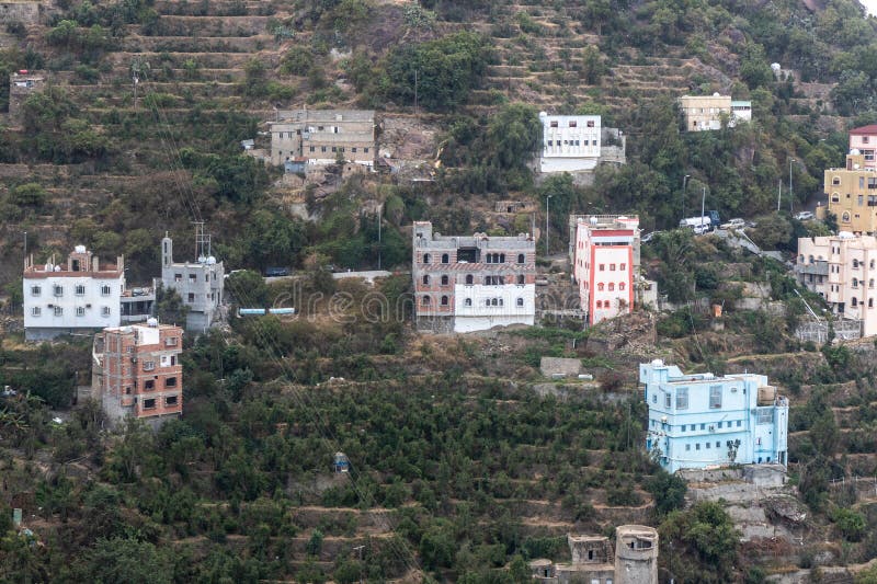 View of Fayfa Town, Saudi Arab Stock Photo - Image of architecture ...
