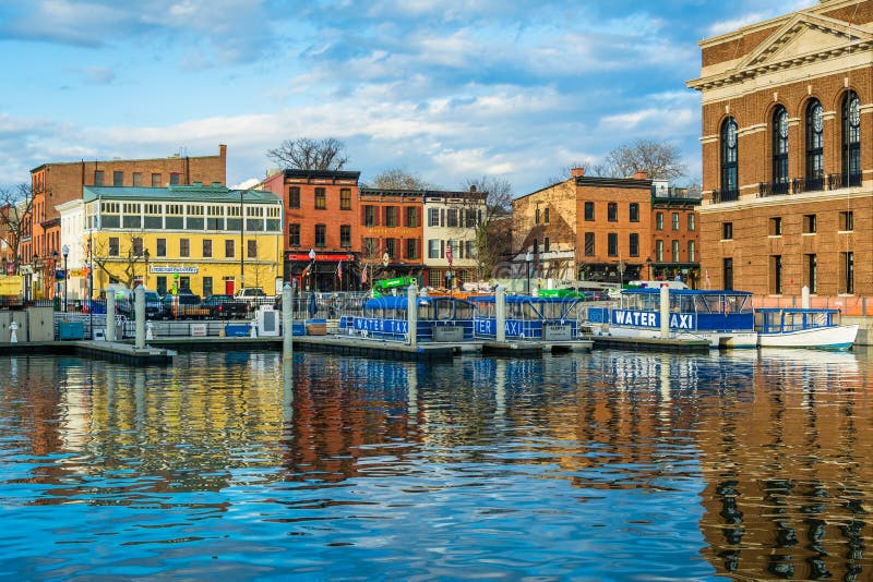 View of the Fells Point Waterfront in Baltimore, Maryland Editorial ...