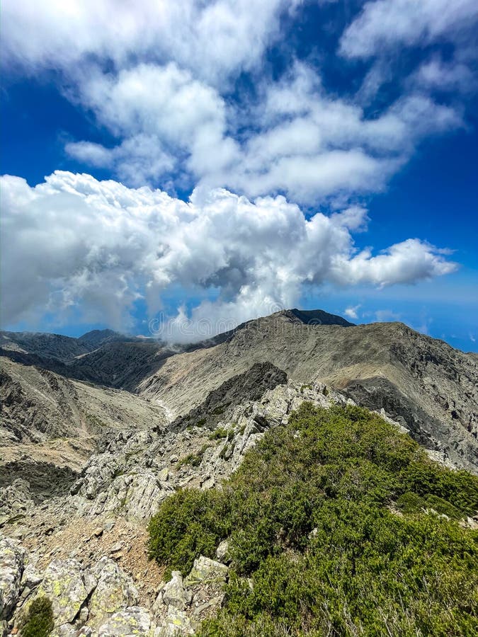 The View from Fengari Peak in Samothrace Stock Photo - Image of tall ...