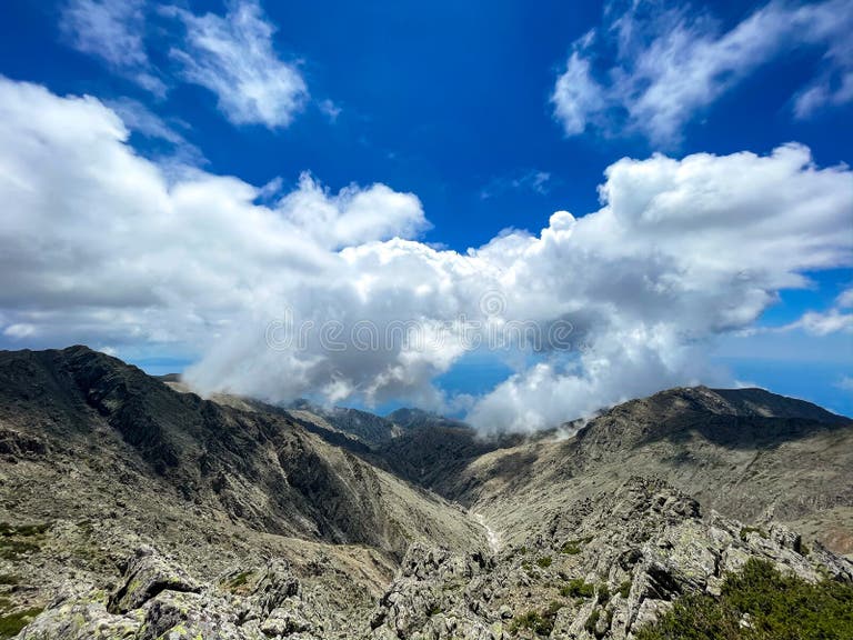 The View from Fengari Peak in Samothrace Stock Image - Image of ...