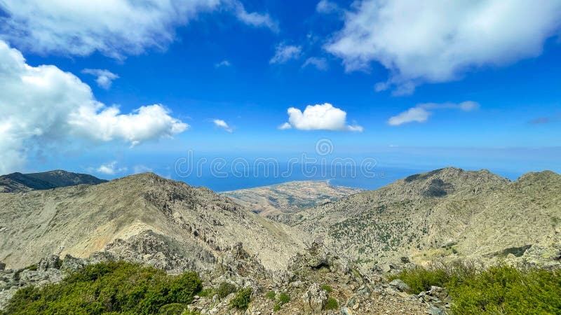 The View from Fengari Peak in Samothrace Stock Photo - Image of ...
