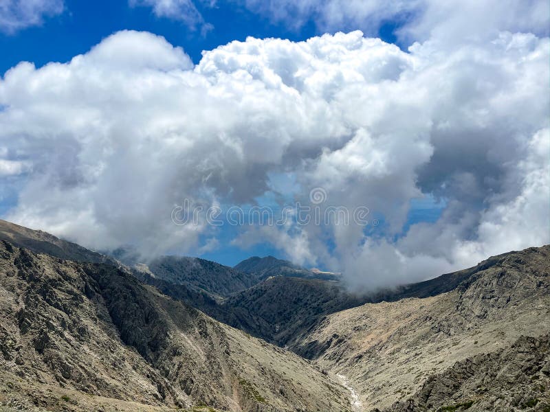 The View from Fengari Peak in Samothrace Stock Photo - Image of delta ...