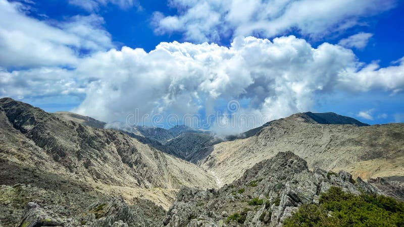 The View from Fengari Peak in Samothrace Stock Image - Image of scenery ...