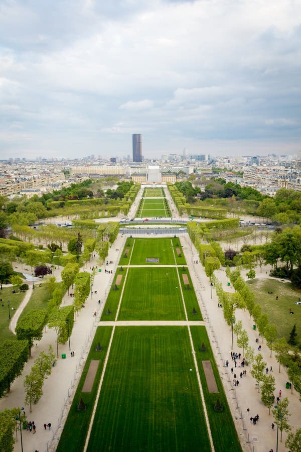 View of the Field of Mars stock image. Image of field - 92094483