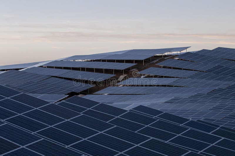 Field of solar panels stock image. Image of industry - 170433593