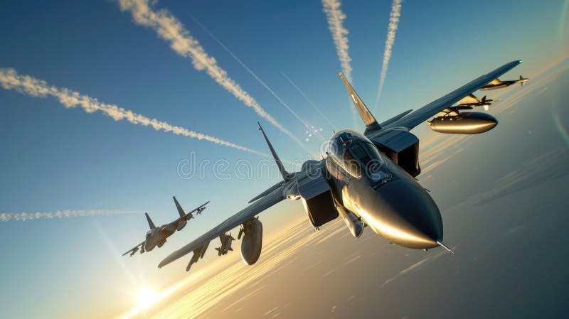 View of a Fighter Jet Above the Clouds Stock Image - Image of pilot ...