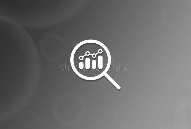 View Financial Analytics or Metrics Research Icon Stock Illustration ...