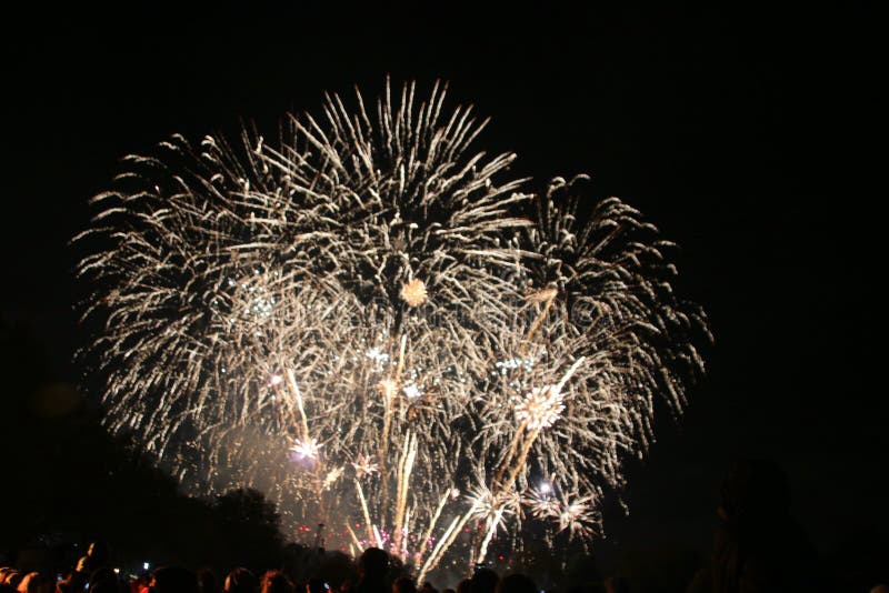 A View of a Firework Display Stock Image - Image of view, display ...