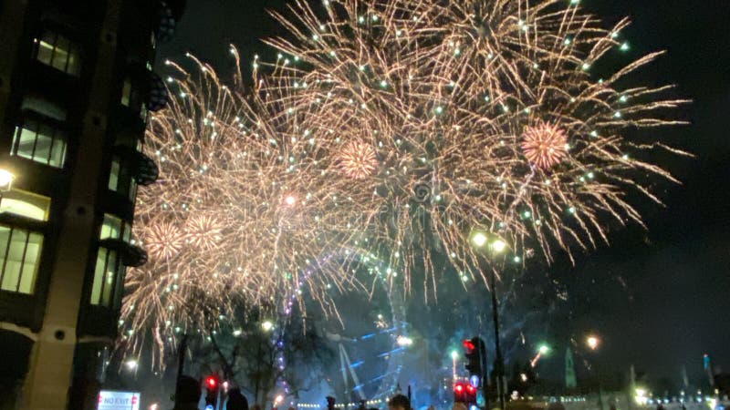 A View of a Fireworks Demonstration Editorial Stock Photo - Image of ...