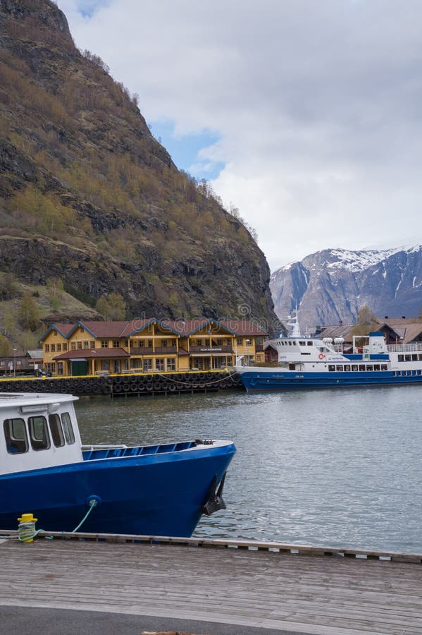Flam, Norway from Cruise Ship Editorial Image - Image of hamlet, harbor ...